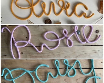 Knit Wire Letters - Etsy