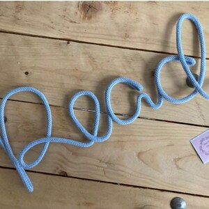 Knitted Wire Words/ Names /quotes / Knit Words / Letters - Etsy