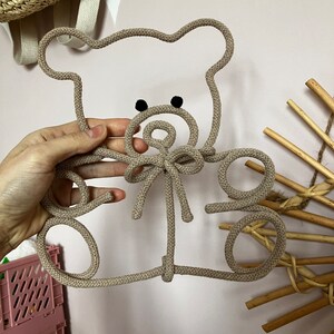 Rope Wire Teddy Bear for Kids Room , Nursery , Baby or Pregnancy ...