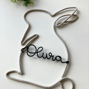 Personalised Custom Made Wire Rabbit , Kids , Babies Wall Decor - Etsy