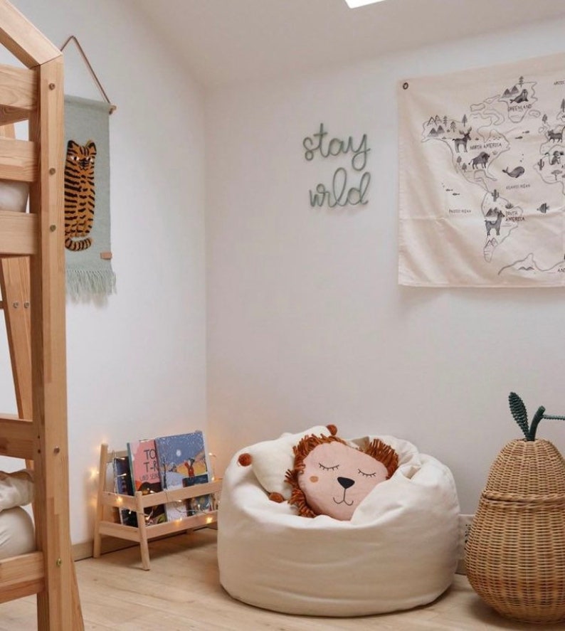 Stay Wild Wire Sign / Rope Wire Decor / Wall Sign / Knitted - Etsy