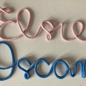 Knitted Wire Words / Names/ Personalised Quotes / Rope Names - Etsy