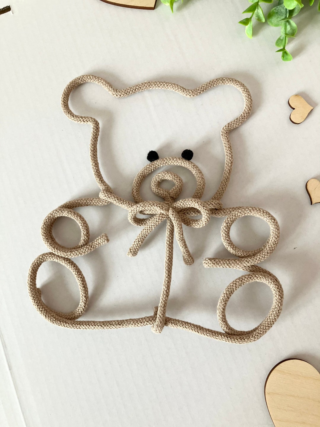 Rope Wire Teddy Bear for Kids Room , Nursery , Baby or Pregnancy ...