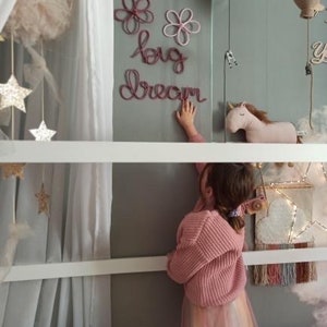 Whimsical Dream Big Wall Sign for Kids' Bedroom - Handmade Nursery Art ...