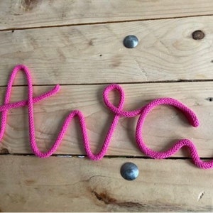Knitted Wire Words/ Names /quotes / Knit Words / Letters - Etsy