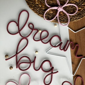 Whimsical Dream Big Wall Sign for Kids' Bedroom - Handmade Nursery Art ...