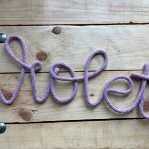 Knitted Wire Words/ Names /quotes / Knit Words / Letters - Etsy