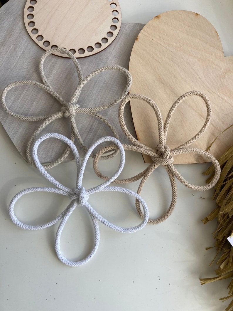 Knitted Wire Rope Flower - Etsy