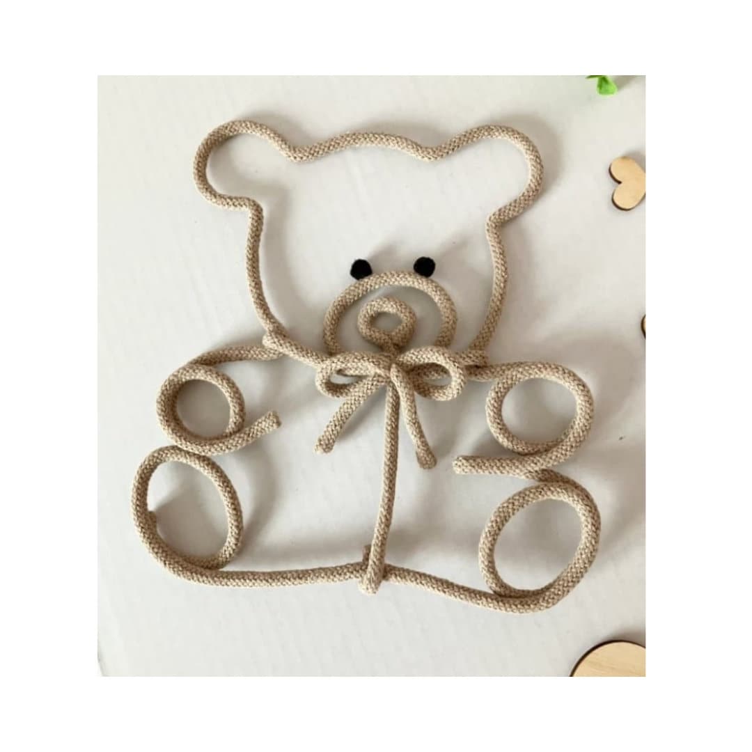 Rope Wire Teddy Bear for Kids Room , Nursery , Baby or Pregnancy ...