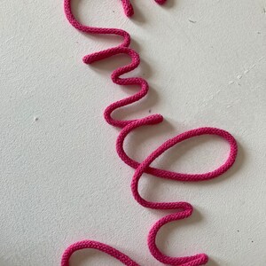 Knitted Wire Words / Names/ Personalised Quotes / Rope Names - Etsy