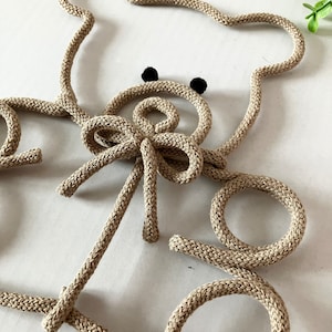 Rope Wire Teddy Bear for Kids Room , Nursery , Baby or Pregnancy ...