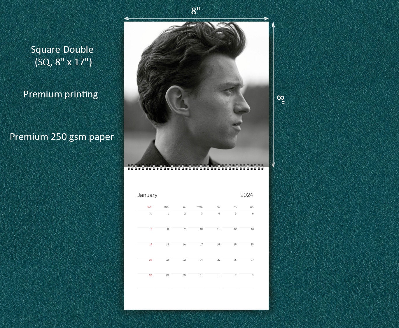 Tom Holland Calendar 2024 | Tom Holland 2024 Celebrity Wall Calendar ...