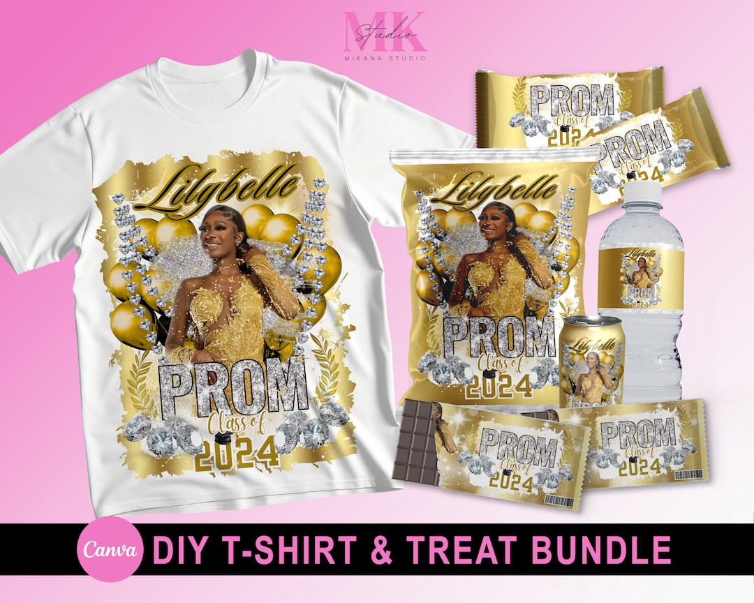 Prom Send off Treat Bundle, Prom Water Label, Prom Candy Bar, Prom ...