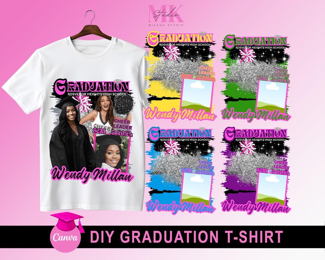 Graduation T Shirt Design, Graduation T Shirt Template, 2024 Graduation ...