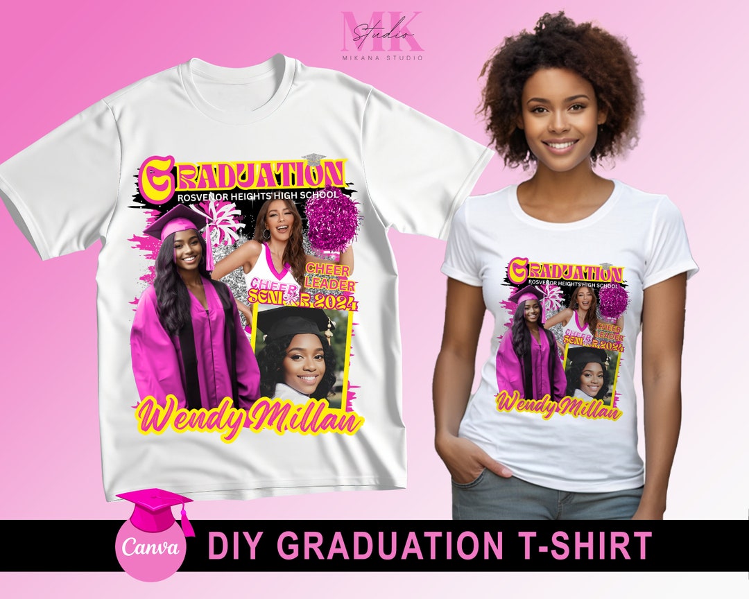 Graduation T Shirt Design, Graduation T Shirt Template, 2024 Graduation ...