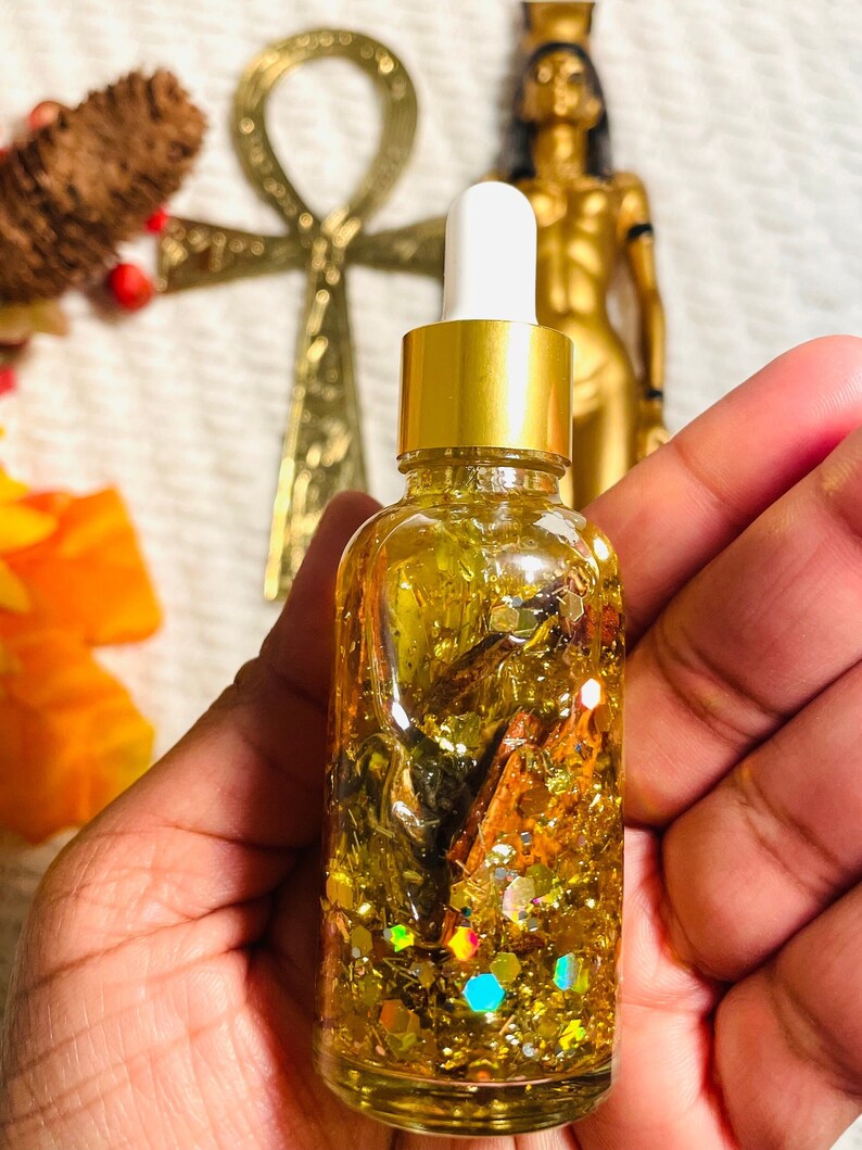Golden Riches ABUNDANCE Oil Manifestation Oil Powerful Ancient Egyptian ...
