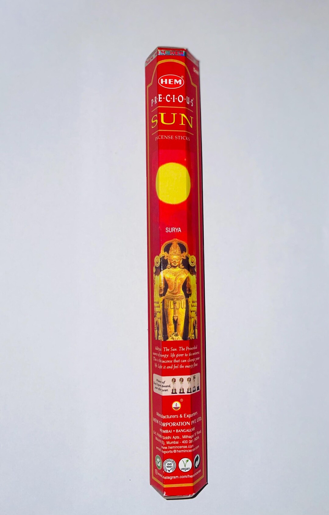 The Sun HEM Incense, 1 Box of Egyptian Inspired Incense Scent, 20 ...