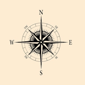 Compass, Compass SVG, Compass Rose SVG, Nautical Compass SVG, Svg, Dxf ...