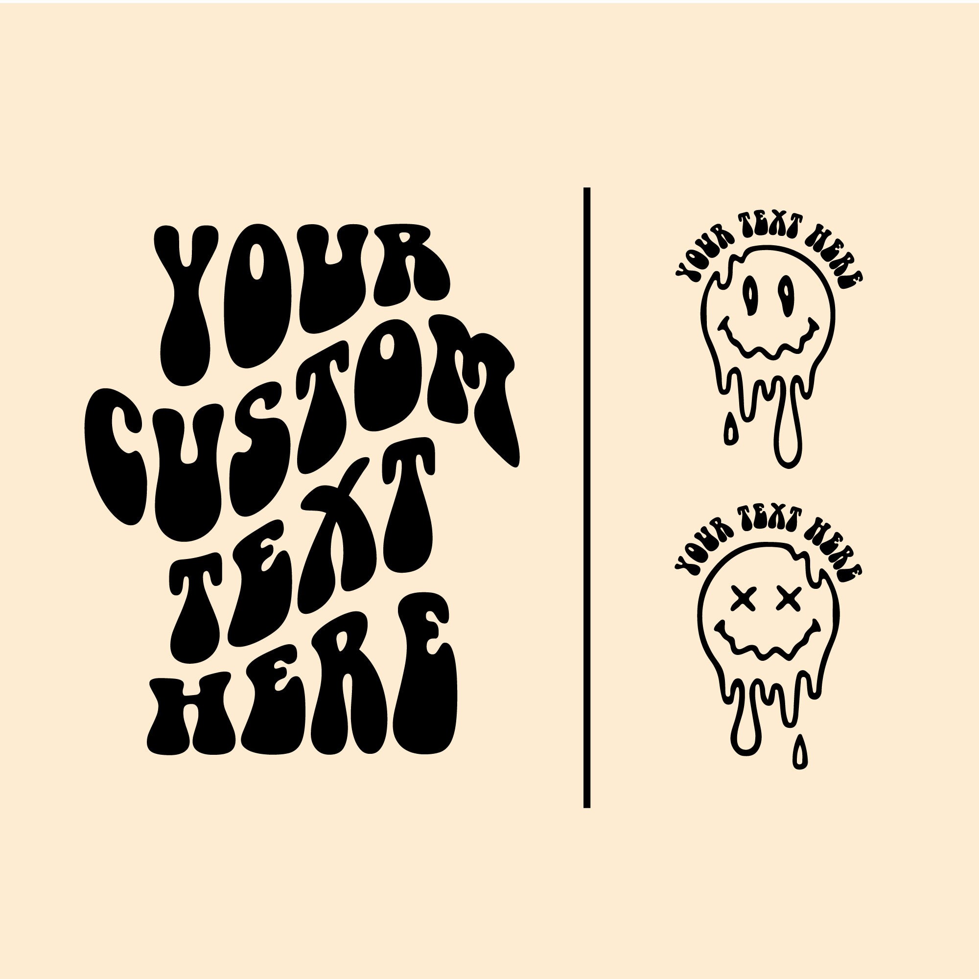 Custom Wavy Text Svg Custom Wavy Letters Svg Custom Wavy - Etsy