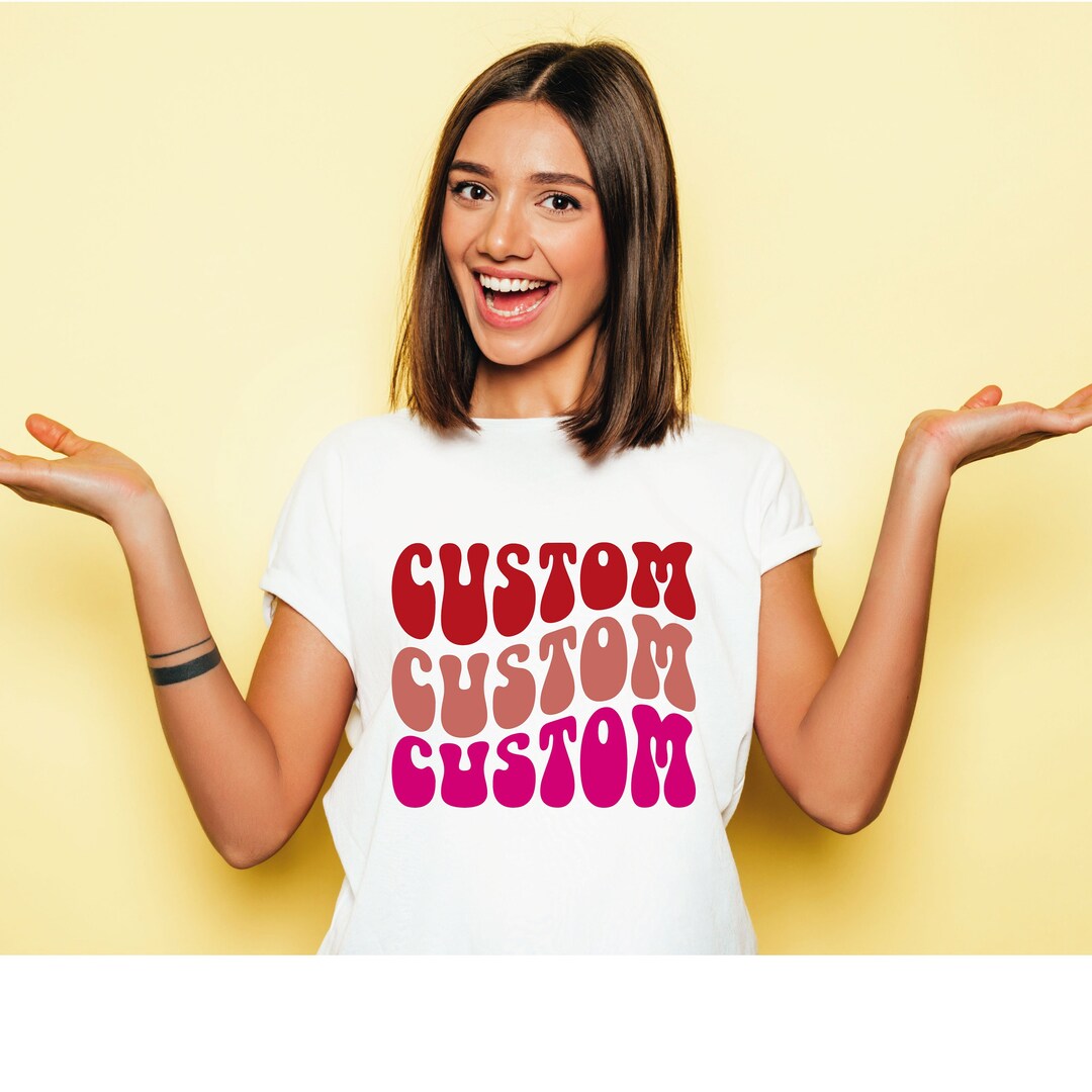 Custom Wavy Letters SVG PNG EPS Dxf, Colorful Stacked Wavy Letters ...