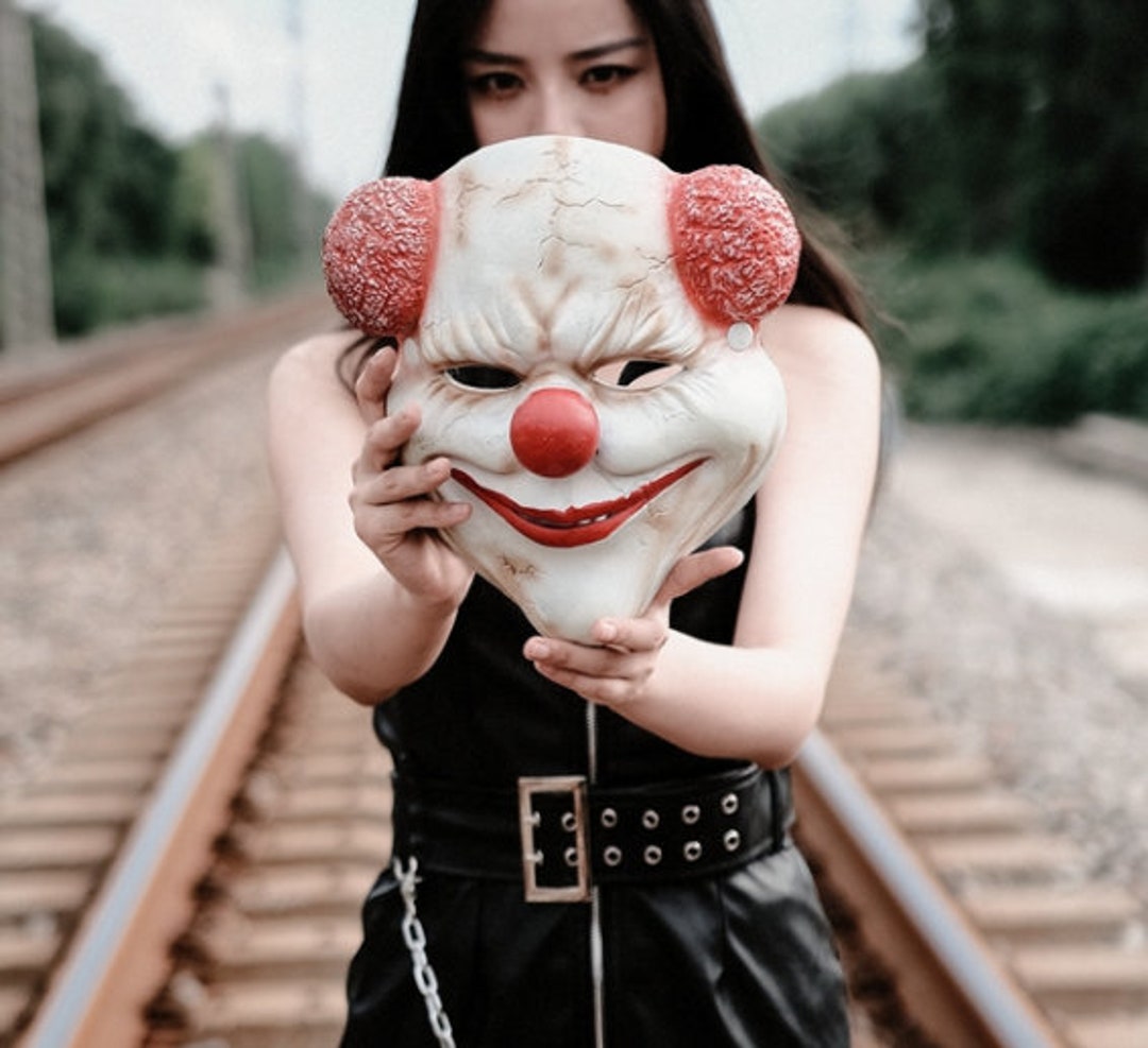 Buy Clown Masquerade Mask, Women Mask, Ball Party Mask, Halloween Party ...