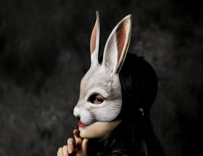 Rabbit Masquerade Mask, Women Mask, Ball Party Mask, Halloween Party ...
