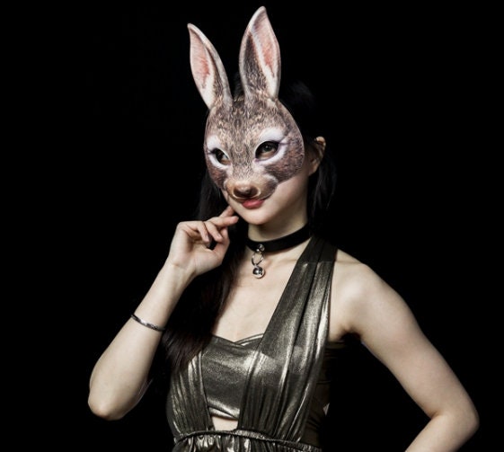 Rabbit Masquerade Mask, Women Mask, Ball Party Mask, Halloween Party ...