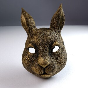 Gold Rabbit Masquerade Mask, Women Mask, Ball Party Mask, Halloween ...