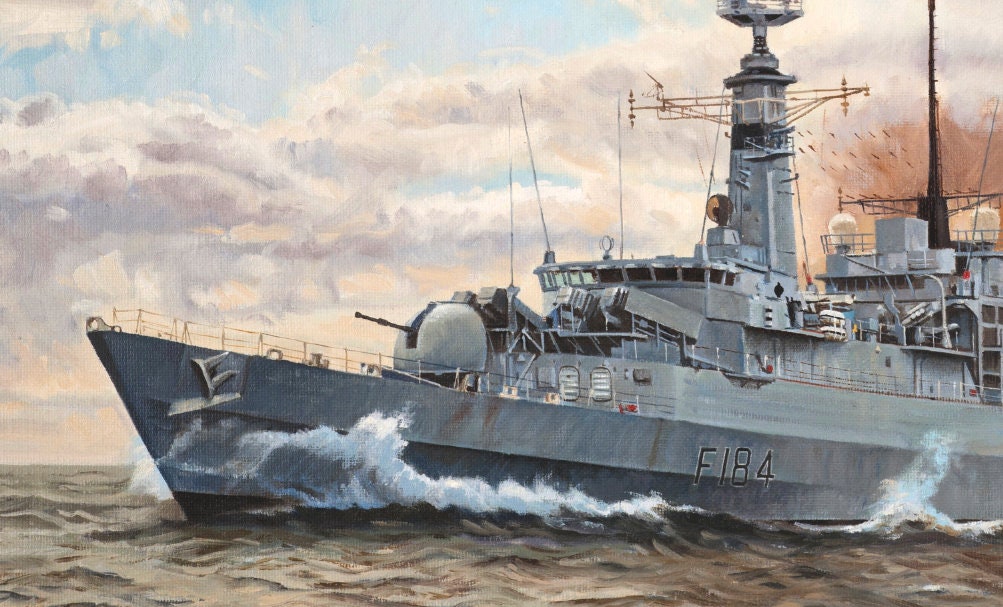 HMS Ardent Print: Type 21 Frigate, Signed Limited Edition - Etsy
