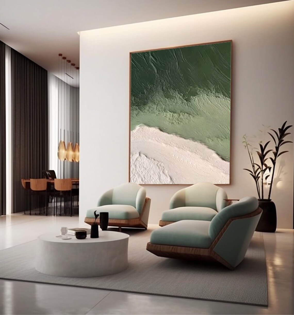 Green Wabi Sabi Wall Art Texture Wall Art Wabi-sabi Wall Art - Etsy