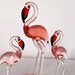 Blown Glass Flamingo Figurine - Flamingo Statue - Last Minute Birthday ...