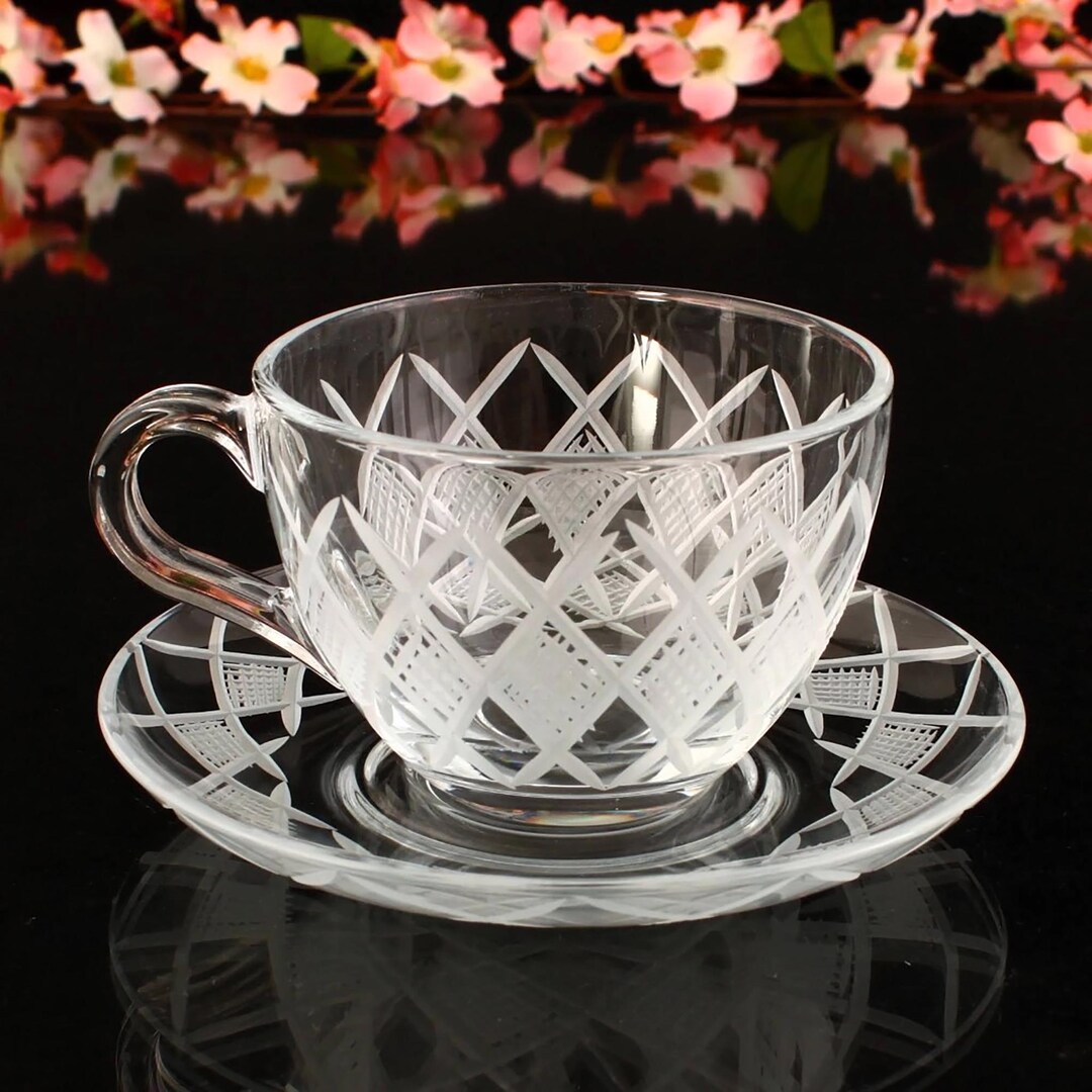 Old Fashioned Hand Cut Tea-coffee Mug Set of 6 | Authentic Tea-coffee ...