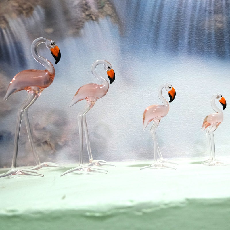Flamingo Glass Art - Etsy