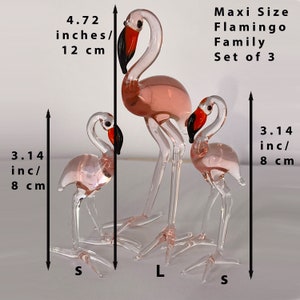 Blown Glass Flamingo Figurine - Flamingo Statue - Last Minute Birthday ...