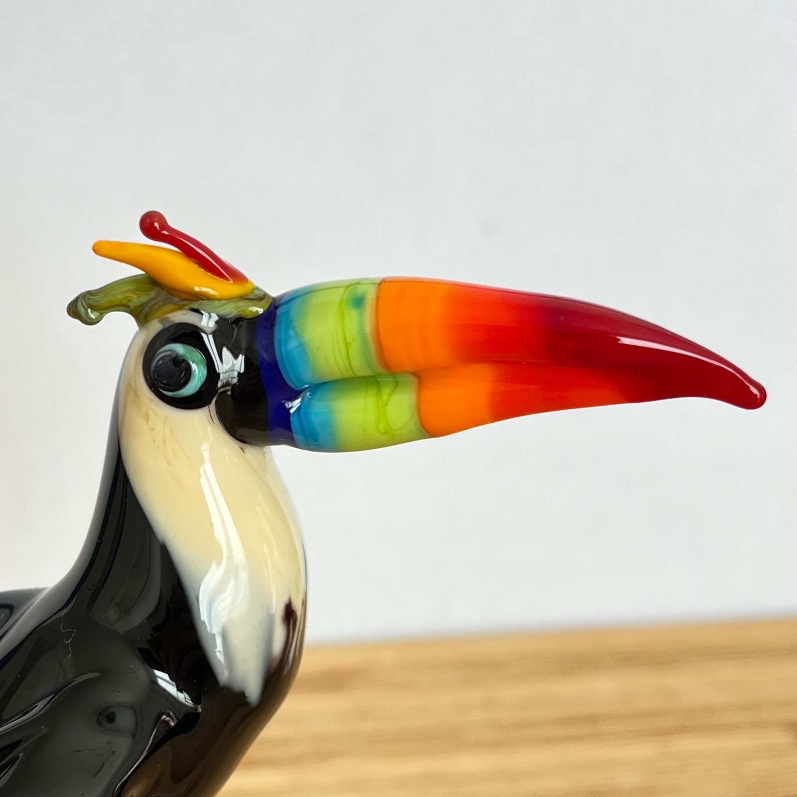 Hand-blown Glass Toucan Figurine: Murano Style Bird Art - Etsy