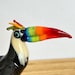 Hand-blown Glass Toucan Figurine: Murano Style Bird Art - Etsy