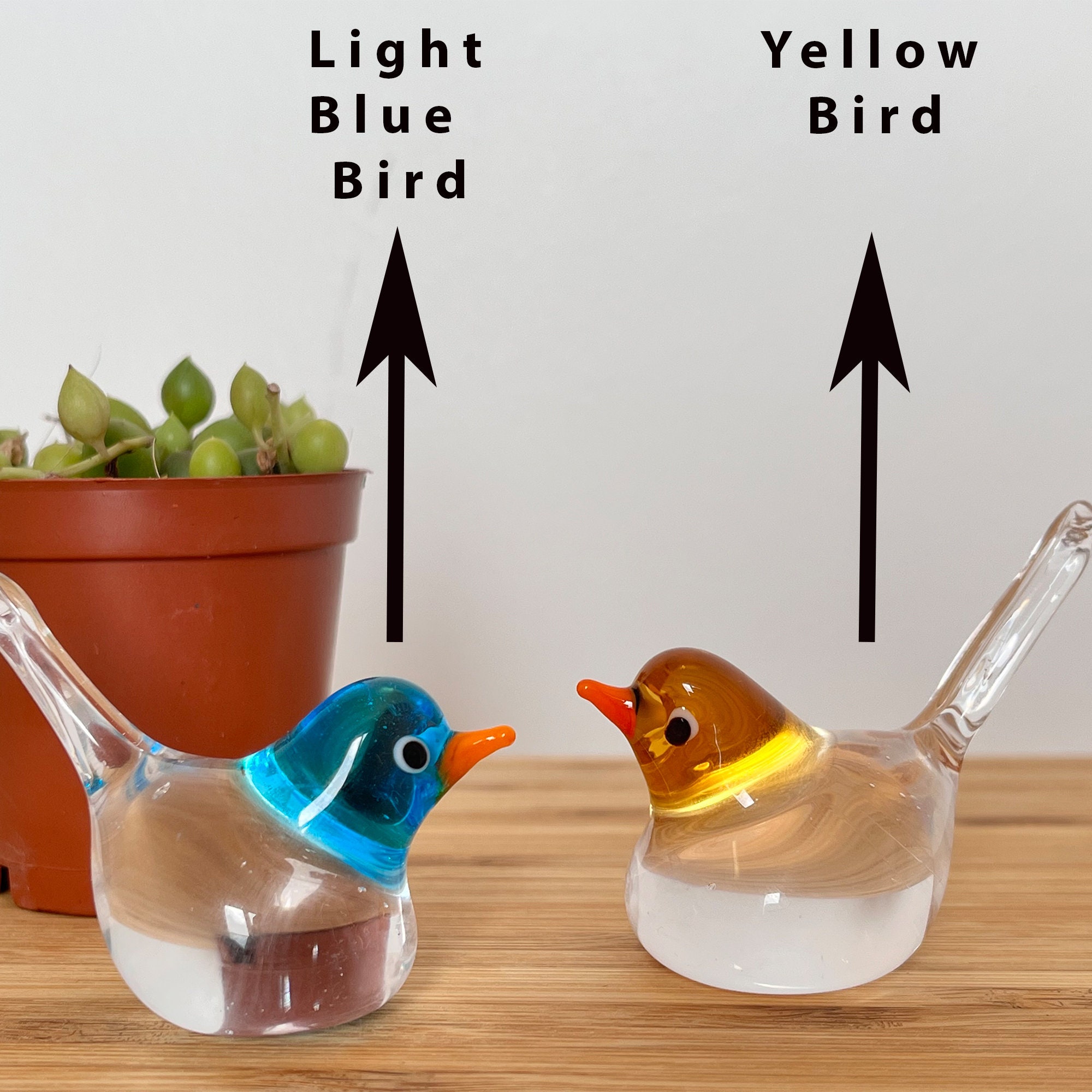 Blown Glass Bird Figurine Knick-knack Display Bird Decor Gift - Etsy