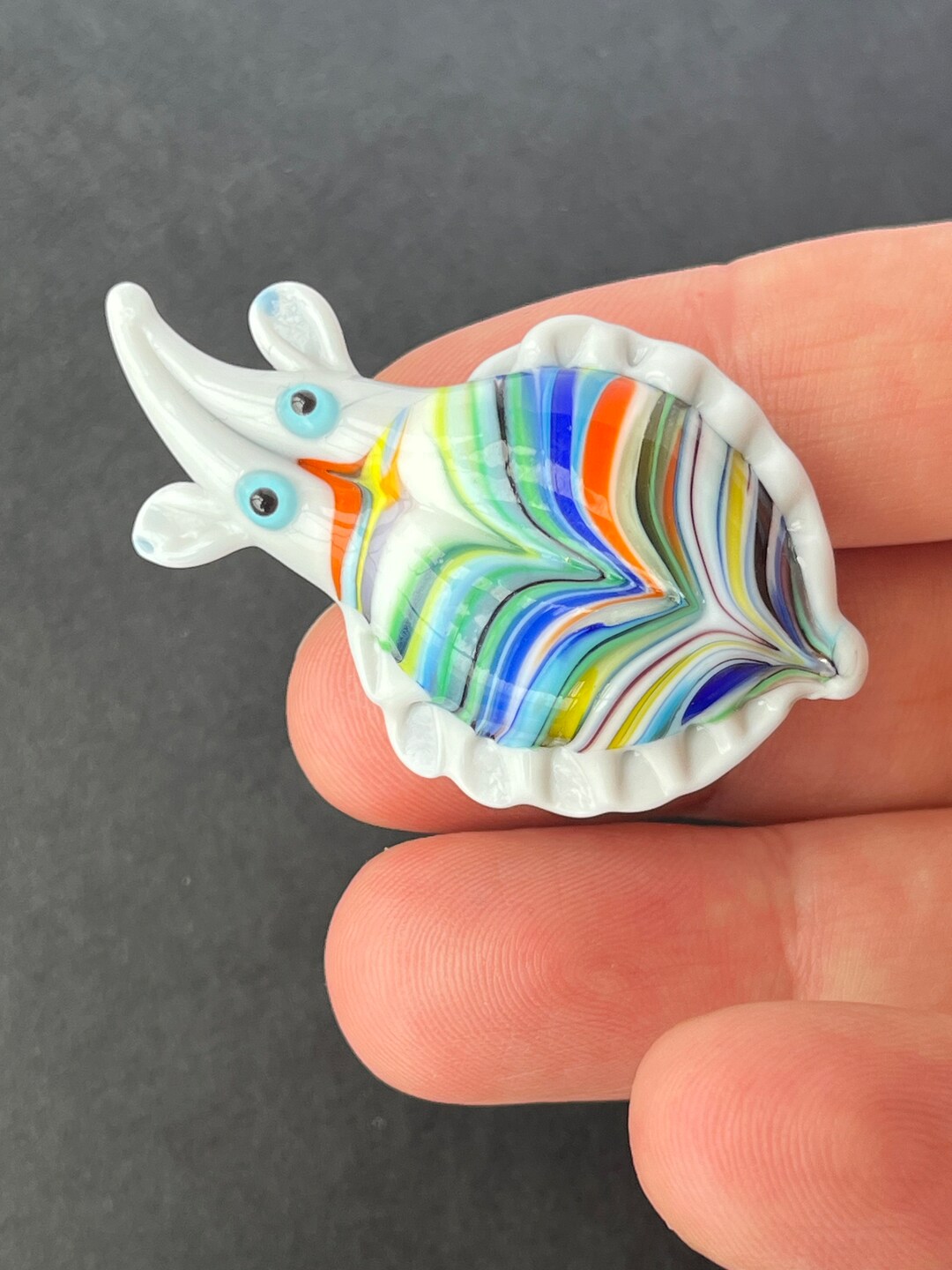Glass Rainbow Manta Ray Miniature Figurines Knick Knacks for - Etsy