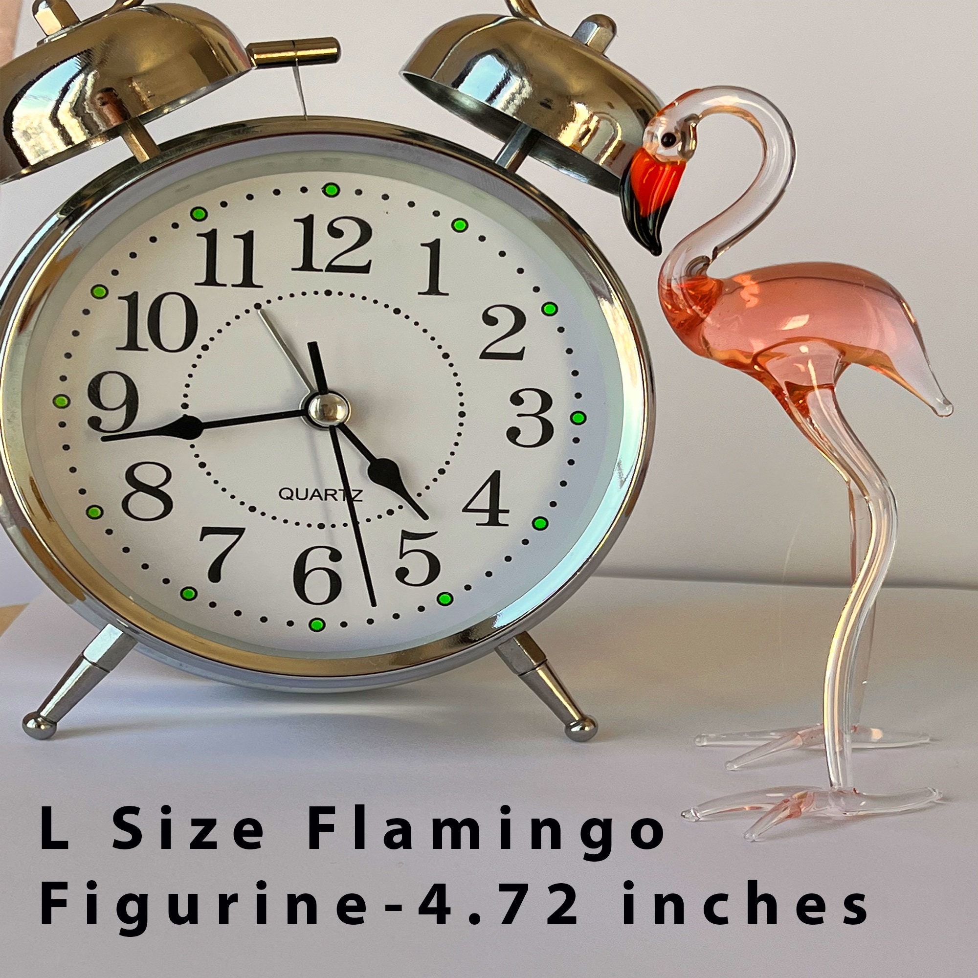 Blown Glass Flamingo Figurine - Flamingo Statue - Last Minute Birthday ...