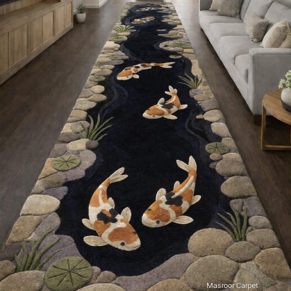 Tufted Fish Runner - Etsy UK