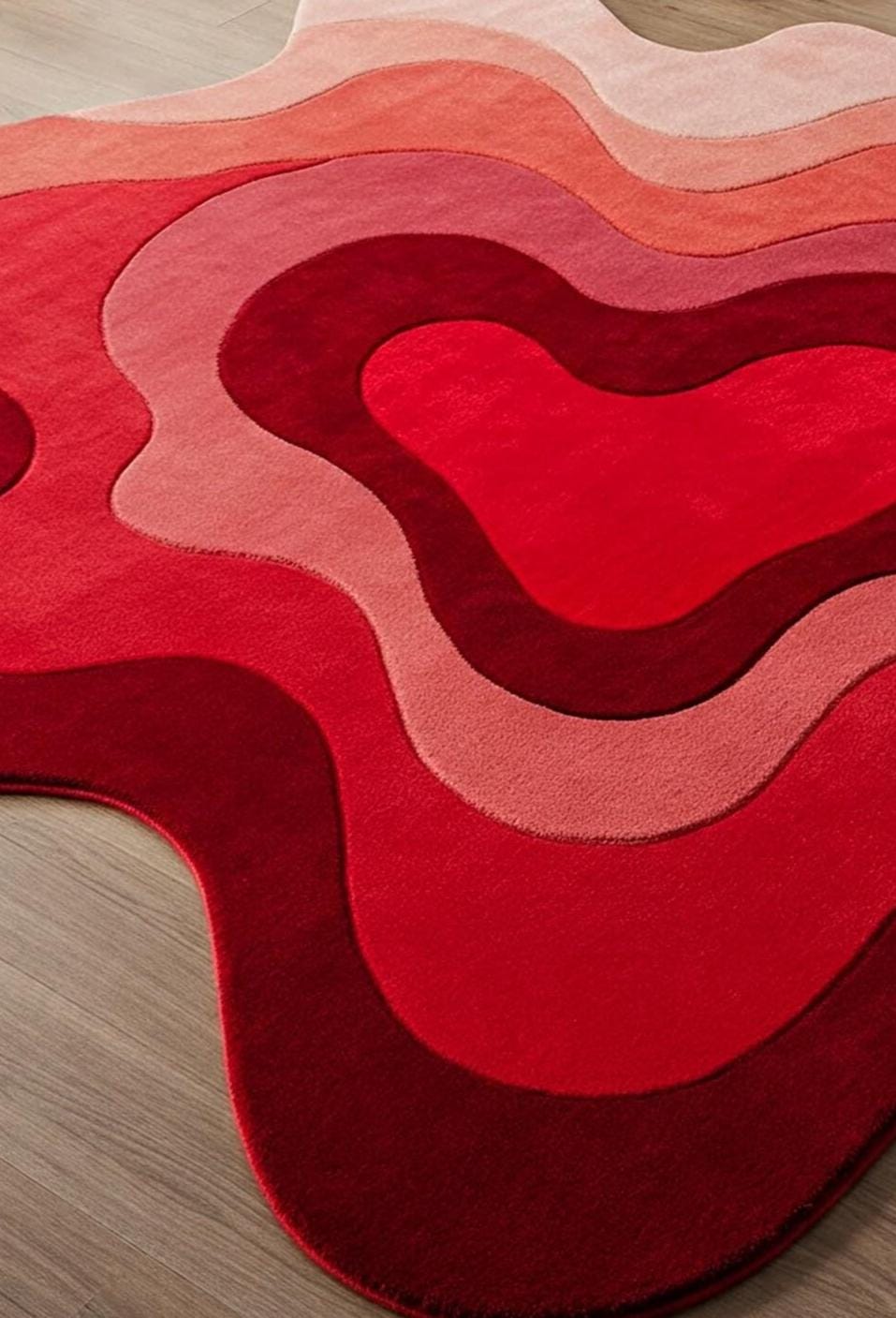 Love in Layers Heart of Hue Rug Groovy Heartbeat Hand Tufted Shape ...