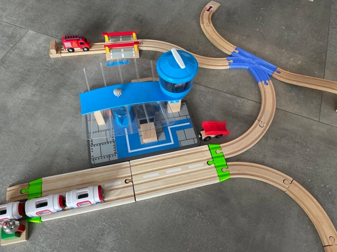 Brio Double to Single/ Double on Single Track Adapter Wooden Railway - Etsy