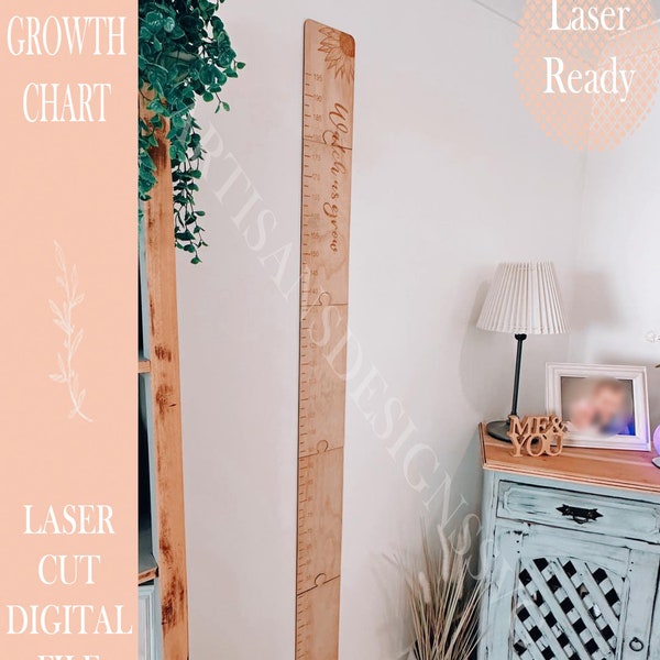 Laser Cut Files Growth Chart - Etsy