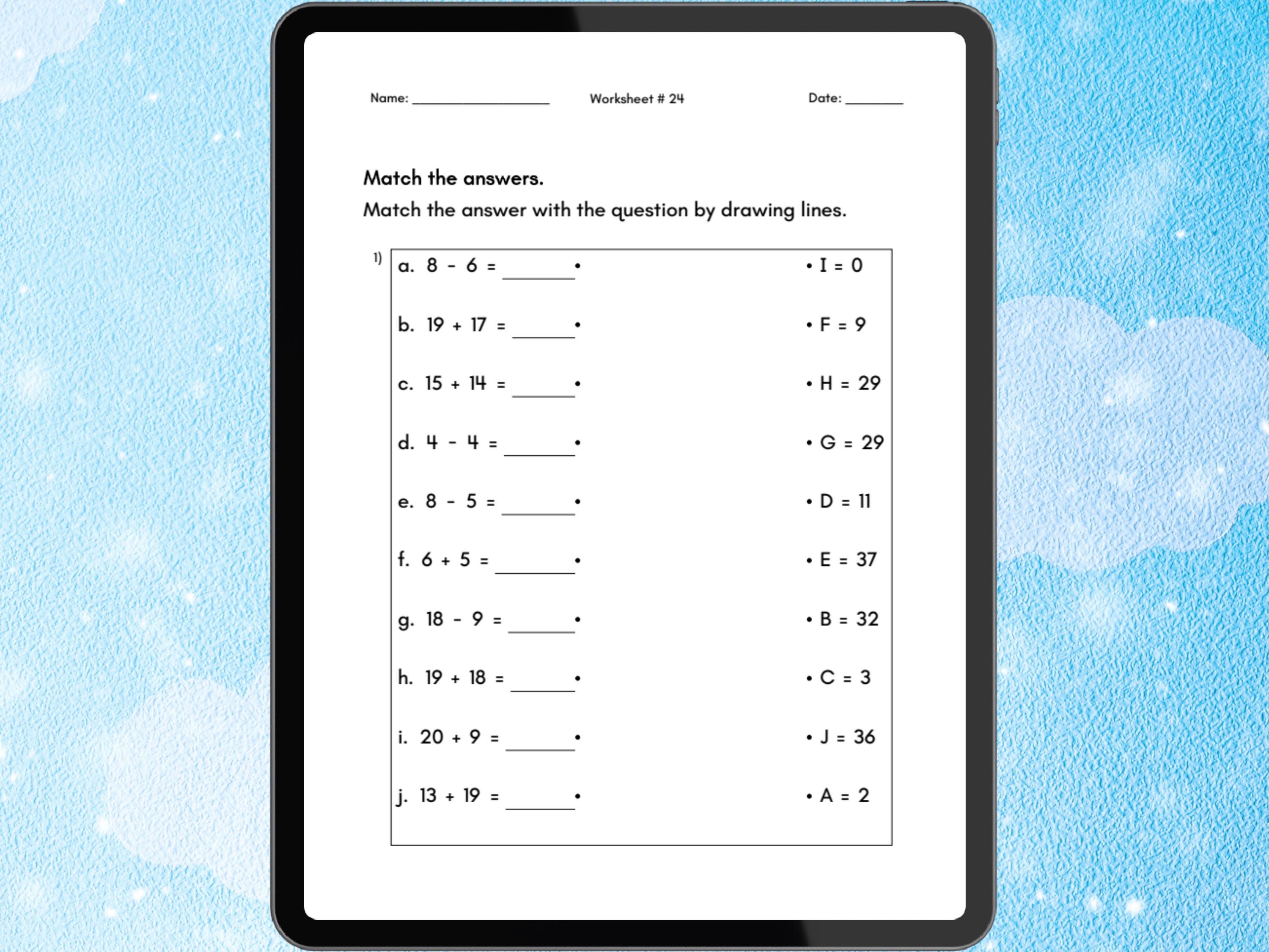 Printable Homeschool Math Worksheets for Kindergarten and 1st Grade (K ...