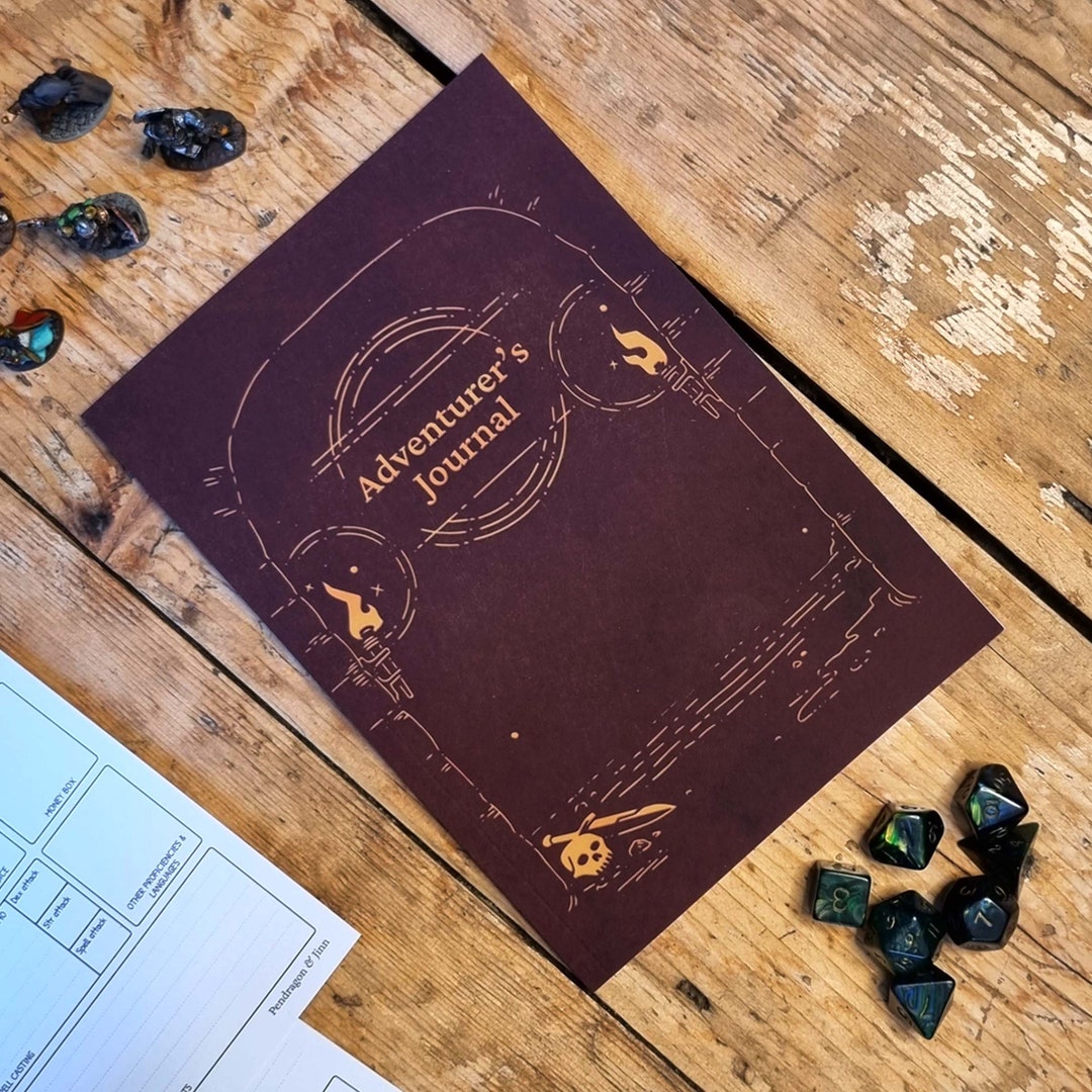 D&D Adventurers Journal 5E - Etsy UK