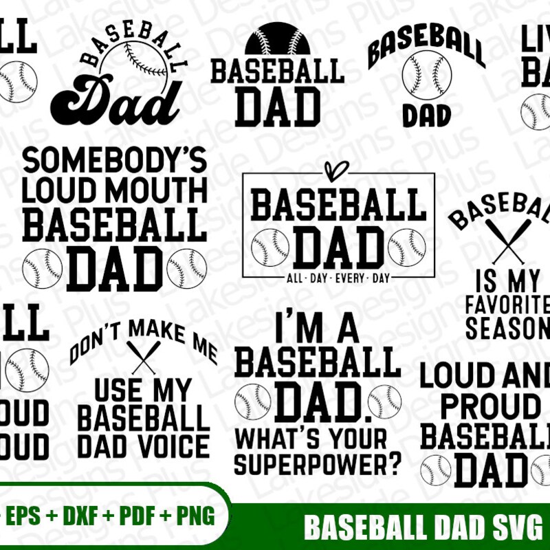 Baseball Dad Svg - Etsy