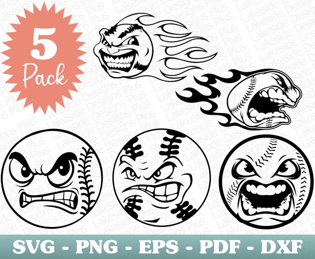 Angry Baseball SVG Bundle, Angry Baseball Png, Angry Baseball Svg 5 ...
