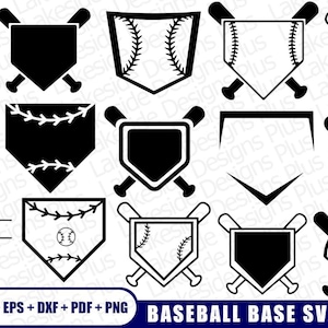 Baseball Base SVG, Home Plate SVG, Baseball Base Cricut, Baseball Base ...