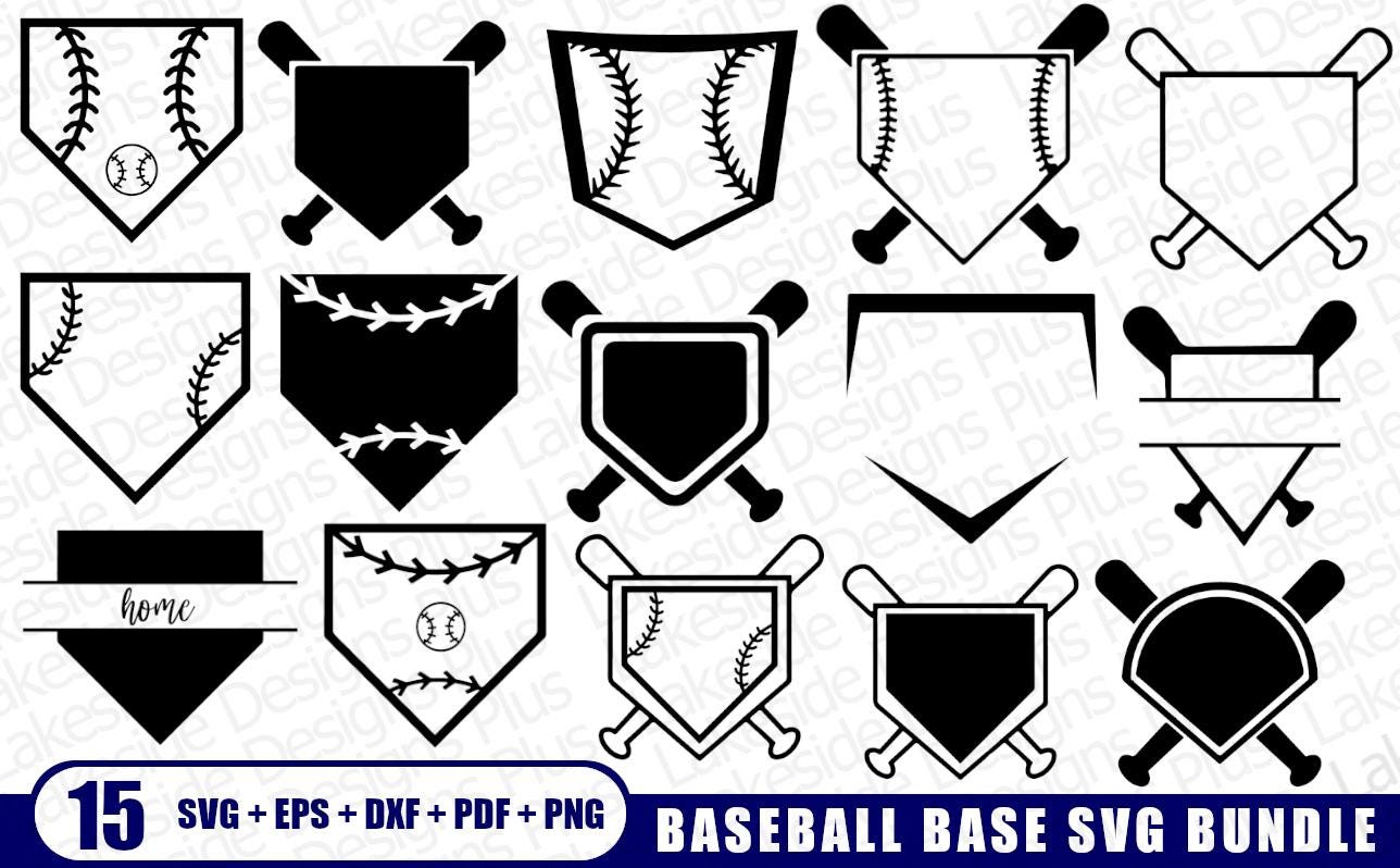 Baseball Base SVG, Home Plate SVG, Baseball Base Cricut, Baseball Base ...
