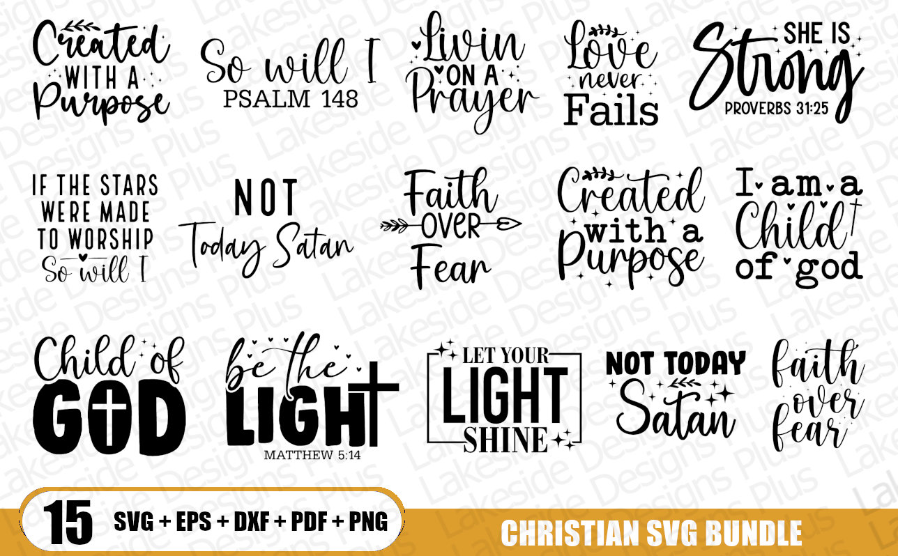 Christian SVG, Christian Svg Bundle, Christian Png, Christian Faith Svg ...